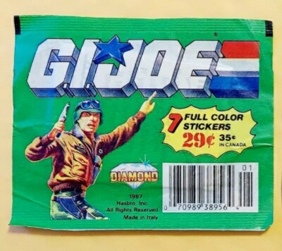 LOT OF 10 PACKS: 1987 GI JOE STICKERS (UNOPENED/SEALED) DIAMOND PANINI ...