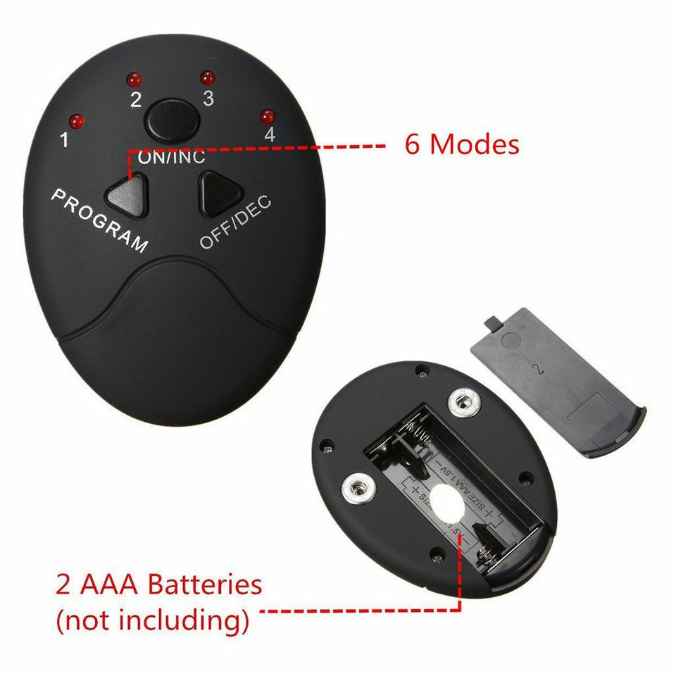 Electric Muscle Toner Machine ABS Toning Belt Simulation Fat Burner ...