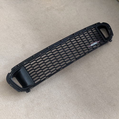 R58 MINI Cooper S JCW Front Bumper Grille Brake Ducts Small Black Badge ...