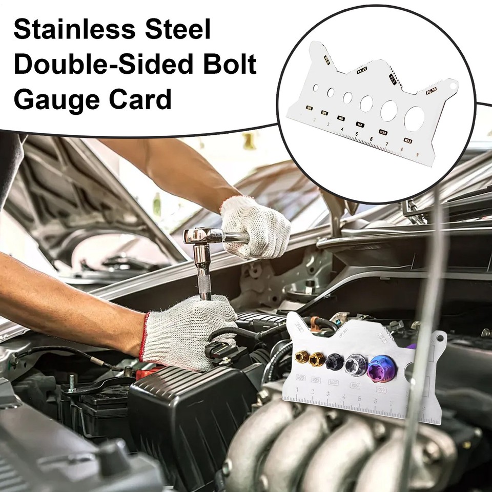 Bolt Gauge Sizing Tool Check A Thread Nut Fastener Gauge Measuring Tool ...