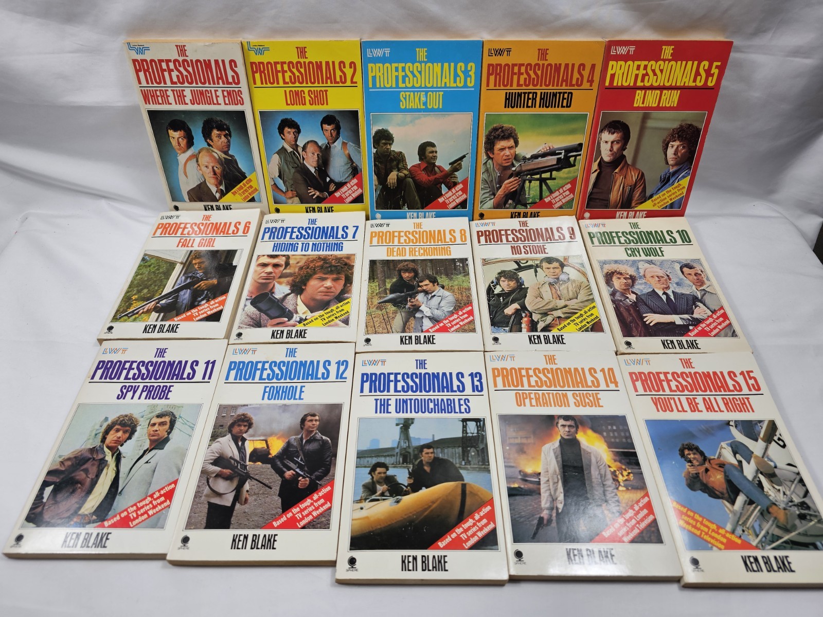 The Professionals Complete Set of 1-15 Books - 1970s/1980s Vintage ...