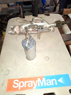 Binks Model 15 Touch Up / Detail Gun with Binks 8oz Siphon Cup | eBay