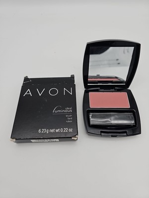NEW AVON ideal Luminous BLUSH powder compact - mad about mauve | eBay