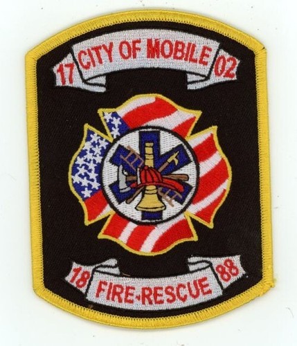 ALABAMA AL MOBILE FIRE RESCUE DEPARTMENT NICE SHOULDER PATCH POLICE ...
