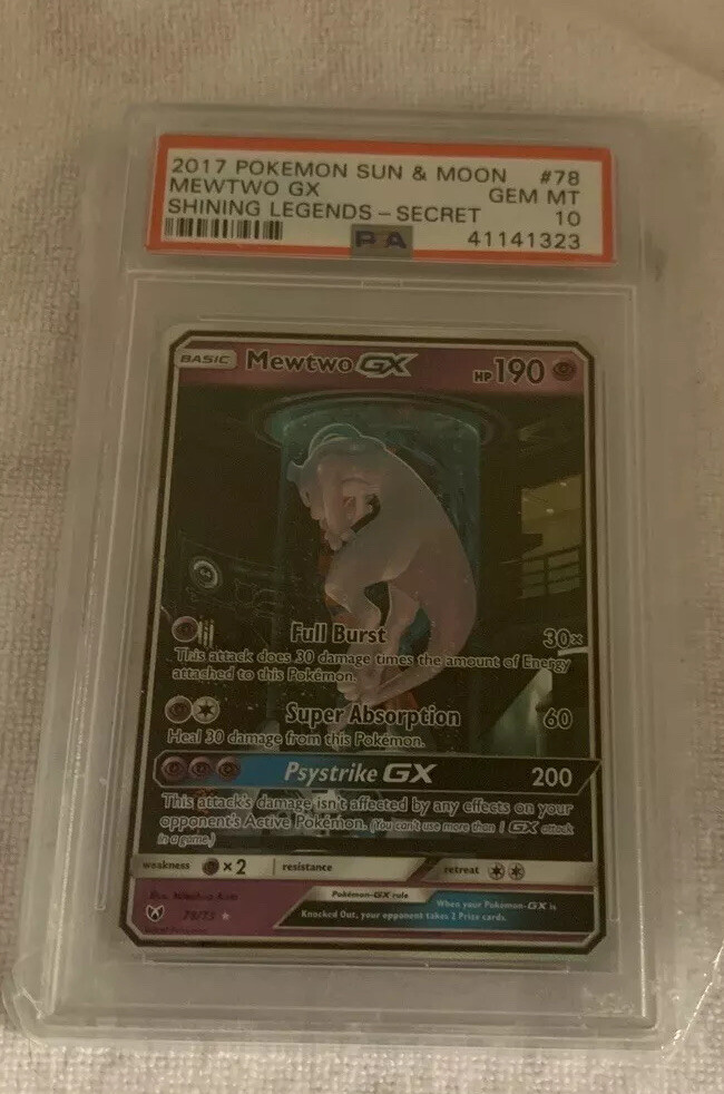 Shining Legends Mewtwo PSA 10 Secret Rare Test Tube 78/73 English | eBay