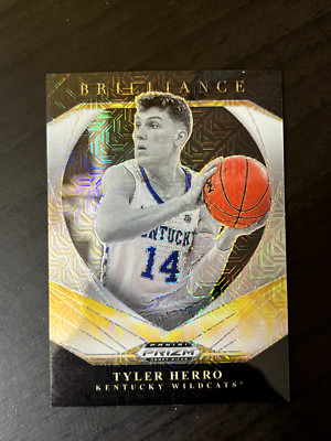 Tyler Herro 2021 Prizm Draft Picks Brilliance Mojo /25 #17 SSP Kentucky ...