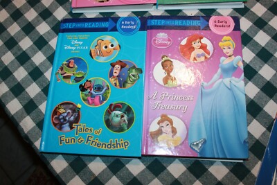 Lot Of 2 Disney Step Into reading Two Early Reader Hardcover Books ...