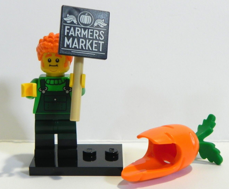 Authentic LEGO 71037 Series 24 Carrot Mascot Farmers Market Minifigure ...