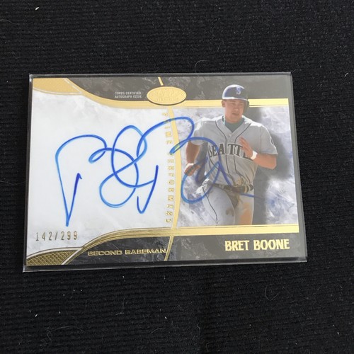 2016 Tier One Brett Boone Prime Performers Auto Autograph 142/299 ...