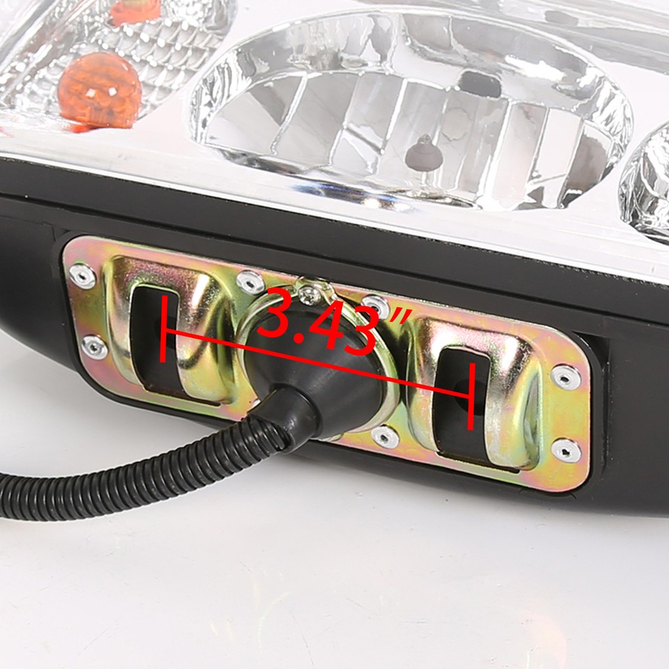 Universal Halogen Snow Plow Lights Kit Fits Boss Western SnowDogg Meyer ...