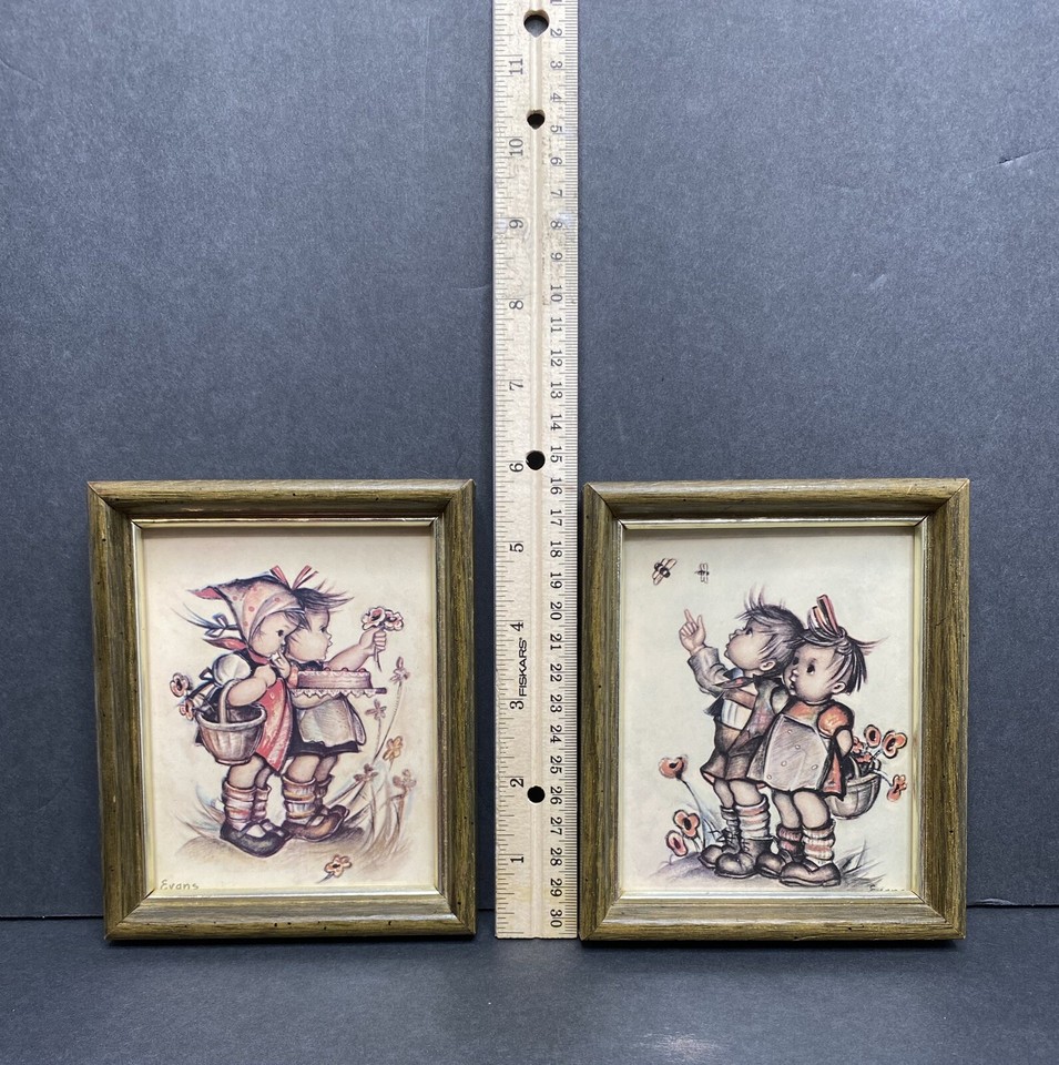 Vintage Intercraft Industries Evan Hummel Framed Print Set 5.75 X 4.75 in. 70’s | eBay