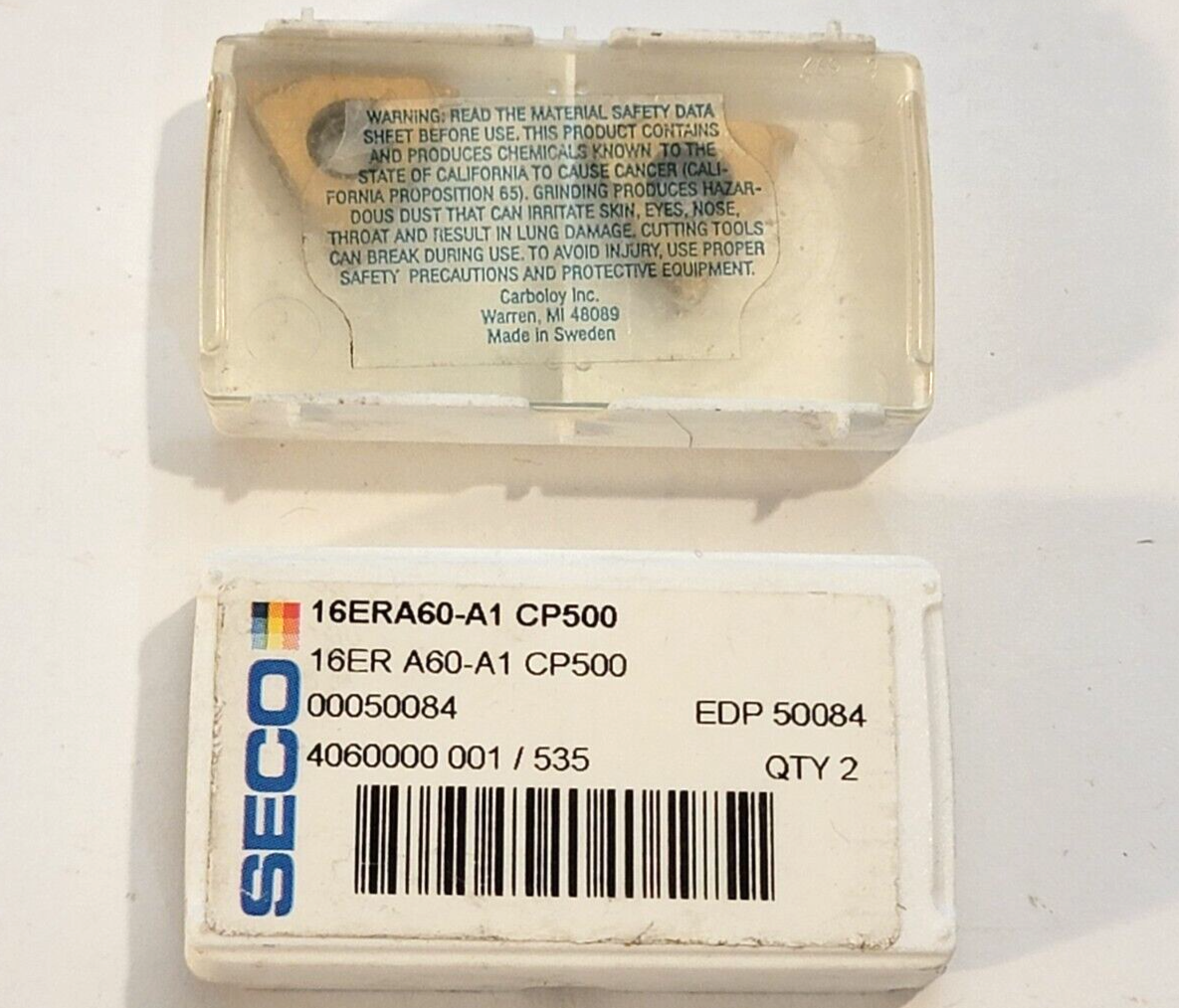 16ER A60 A1 CP500 SECO *** 2 INSERTS ** GENUINE FACTORY PACK ** | eBay