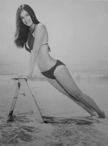 NANCY Li BRANDI sexy clipping B&W photo brunette Playmate 1975 bikini beach | eBay