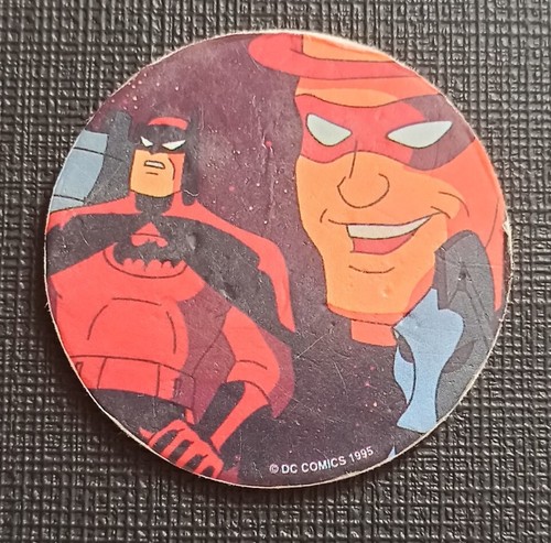 Pog BATMAN 96 DC COMICS 1995 Pogs Kini Kinis Slammers Caps Tazos Retro ...