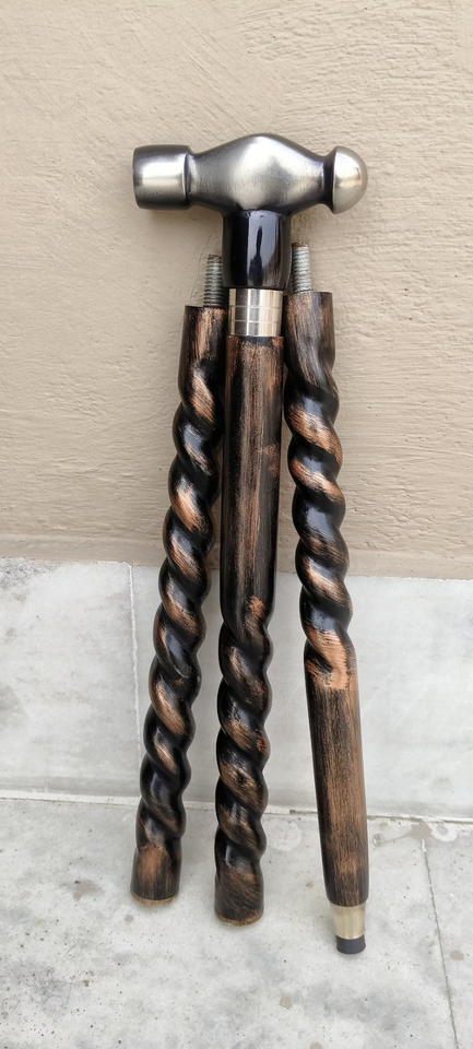 Walking cane, hammer, walking stick, cane, stick, steel gift, iron gift ...