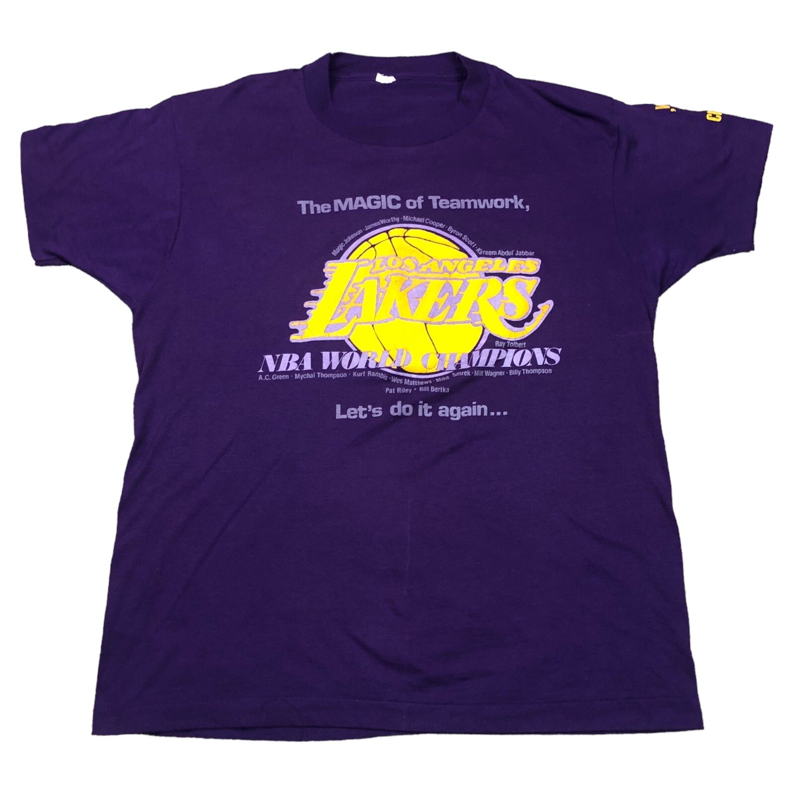 Vintage 1988 Los Angeles Lakers NBA Champions Shirt A… - Gem