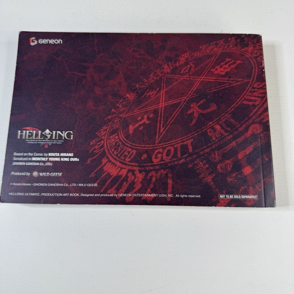 Hellsing Ultimate Series Production Art Collection III IV Geneon Art ...