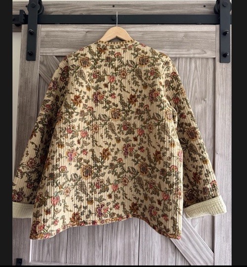 Vintage New Identity quilted jacket with wood buttons ladies 2XL | eBay