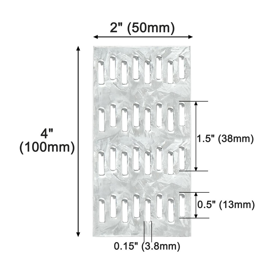 MOZCORN Truss Plates 2x4, 30 Pcs Pronged Truss Mending Plate with ...