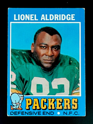1971 Topps #28 Lionel Aldridge (RC) Green Bay Packers Rookie Football ...