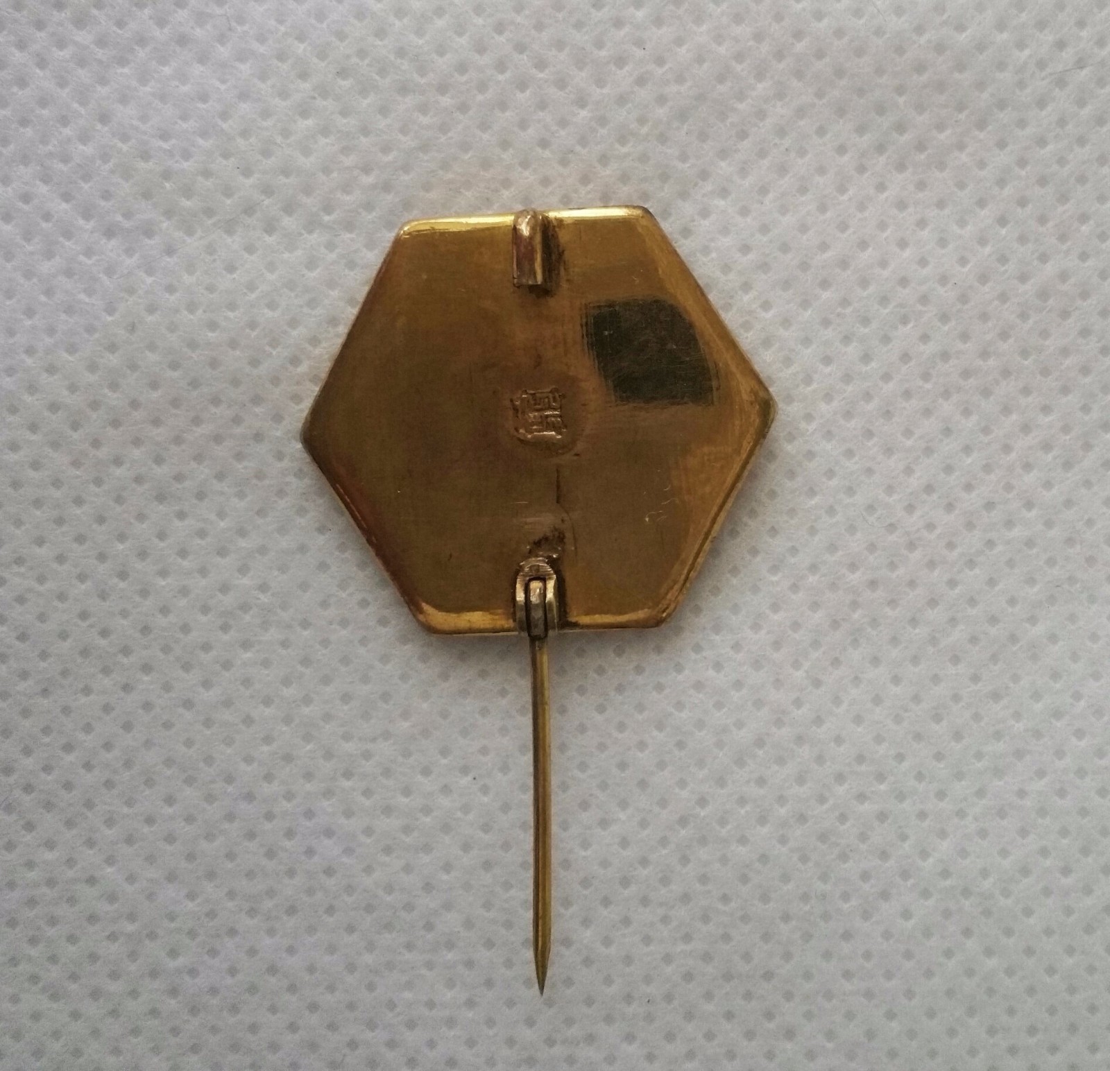 Antique Brooch Lover Couple Pin Japanese Shakudo Gold Silver Metal ...