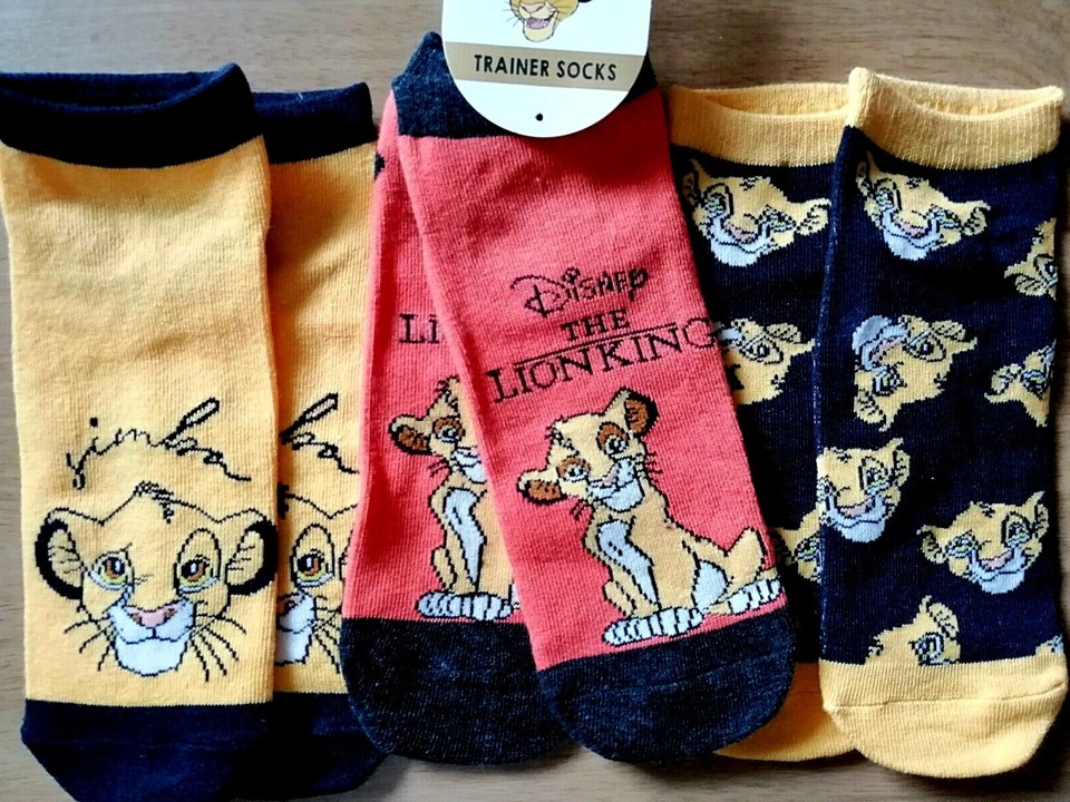 Disney Lion King Simba Women Socks Trainer Socks | eBay