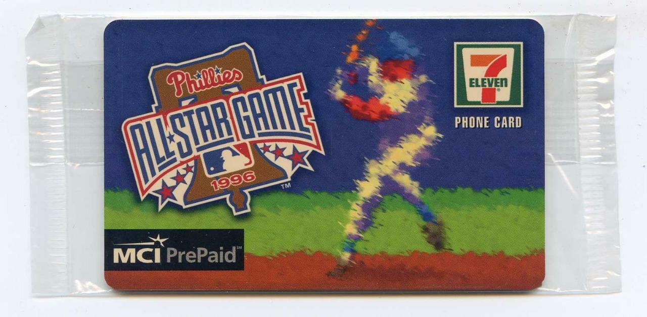 7 Eleven Prepaid MCI Calling Card Factory Sealed Phillies All Star Game ...