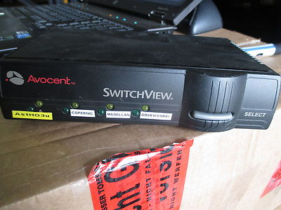 Avocent Cybex SwitchView 4-Port 520-195-005 KVM Switch Keyboard Video ...