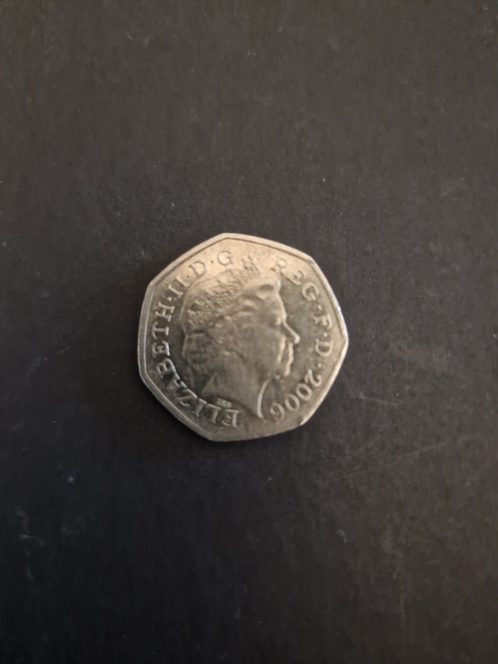 RARE Fifty Pence 50p Commemorative World War 2 ll Coin 2006 wounded ...