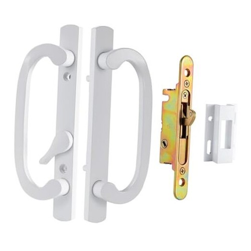 Offset Position Non-Keyed Sliding Patio Door Non Keyed-With Latch Lock ...