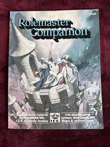 ROLEMASTER COMPANION 1ST PRINT ICE RPG #1500 ROLE PLAYING GAME 1986 | eBay