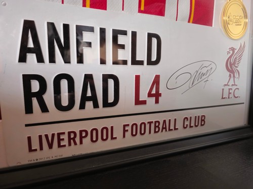 Darwin Nunez Signed Street Sign With Photo Proof | eBay UK