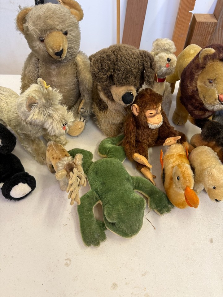 Steiff Animal Collection - Vintage - 50's through 70's - 21 Animals | eBay
