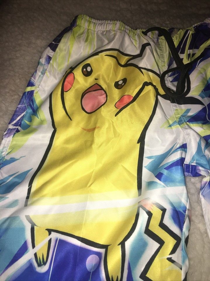 Pokemon Pikachu Poke Ball Board Shorts Swim Trunks Swimwear Boy ...