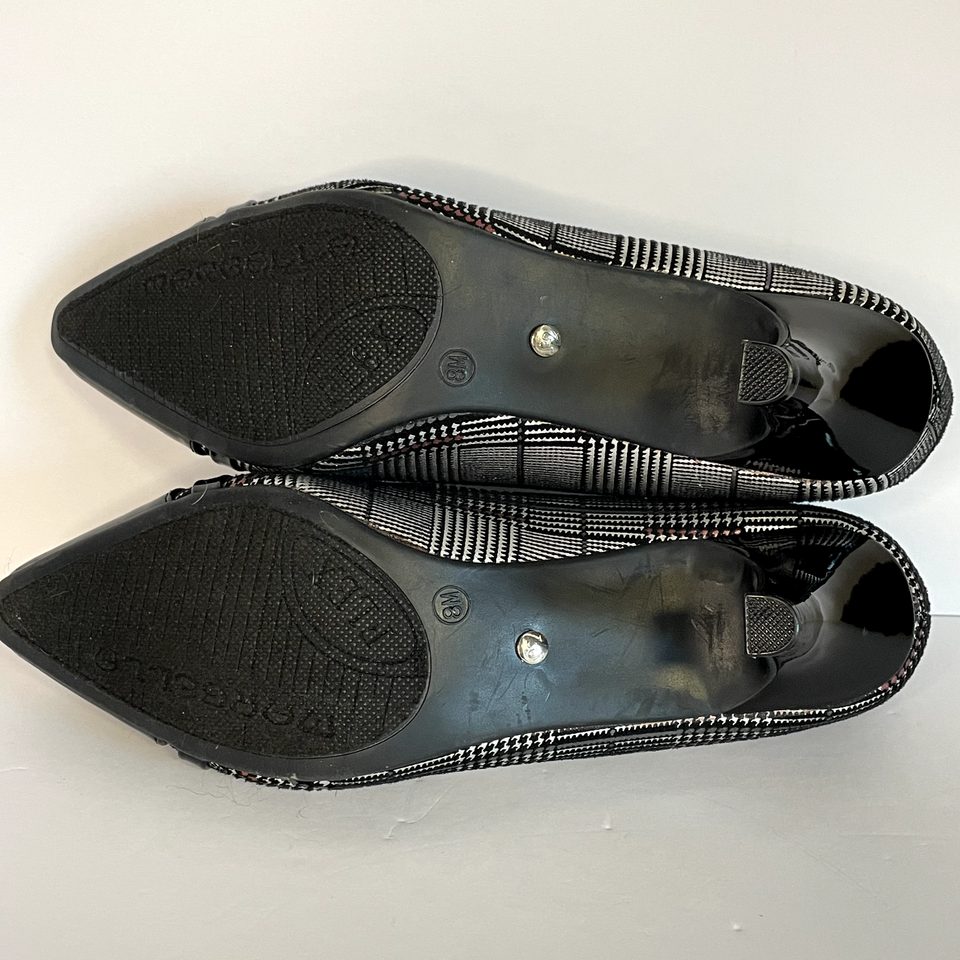 Arabella Women's Size 8 Plaid Pumps Black, Silver and Red | eBay