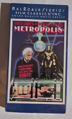 fritz lang / hal roach METROPOLIS brigitte helm VHS VIDEOTAPE NEW ...