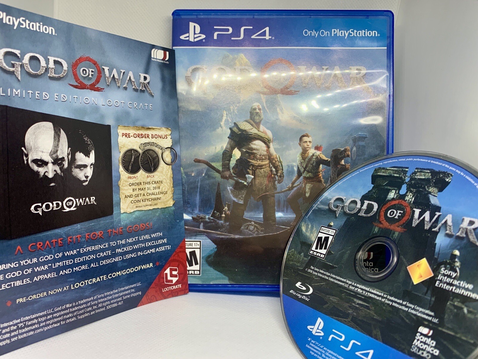 God of War - Sony Playstation 4 PS4-Blue Label - Good -w/ Insert- Free ...