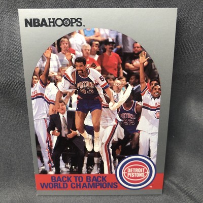1990 NBA Hoops Basketball Card #342 Detroit Pistons NBA Champions | eBay