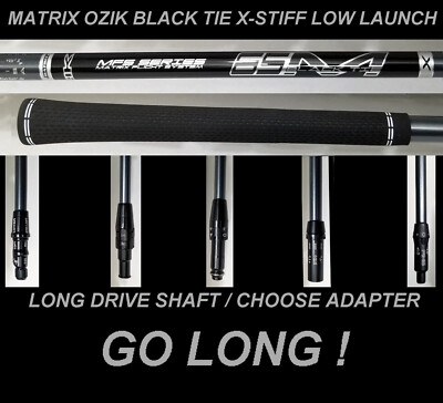 Matrix LONG DRIVE Black Tie 65X Low Launch Driver Shaft X-Stiff Choose ...