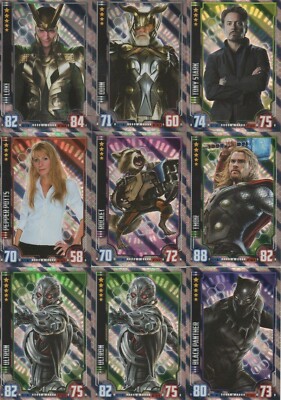 Topps Hero Attax MARVEL CINEMATIC UNIVERSE Trading Cards Holographic ...
