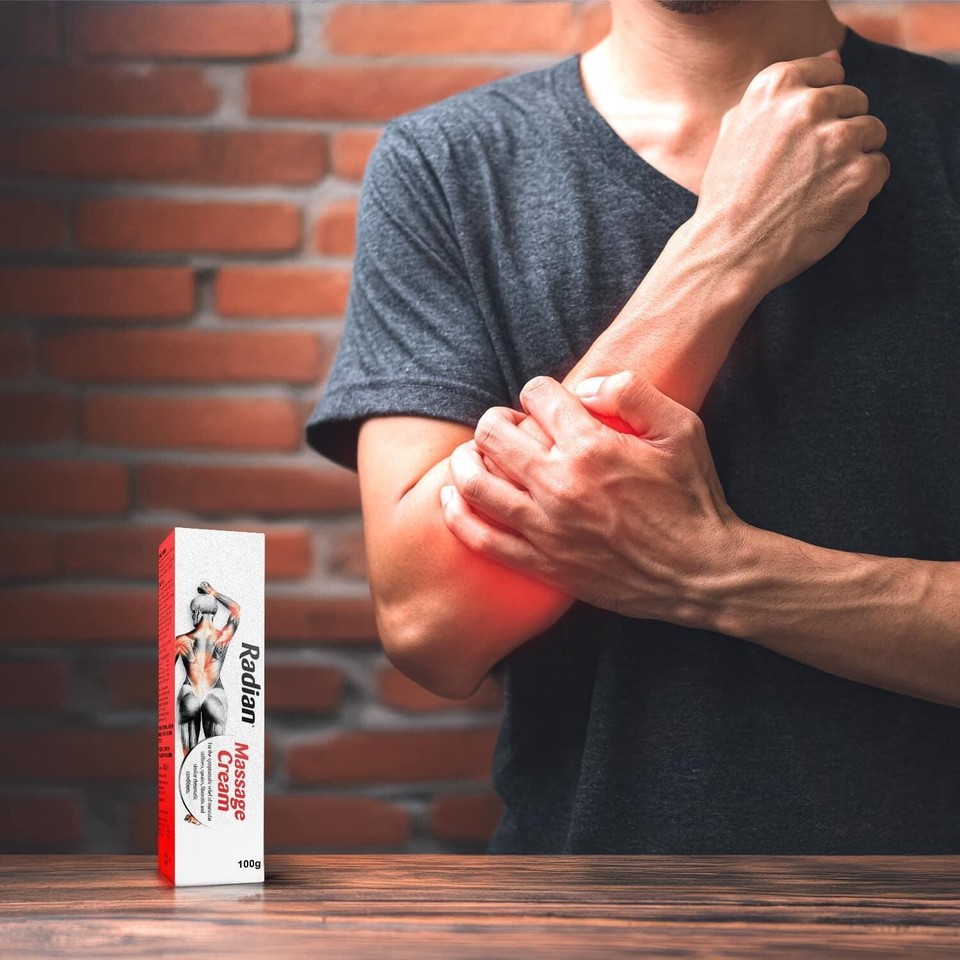 Radian Massage Cream 100 Gr For Stiffness, Sprains, Fibrositis, Muscle ...