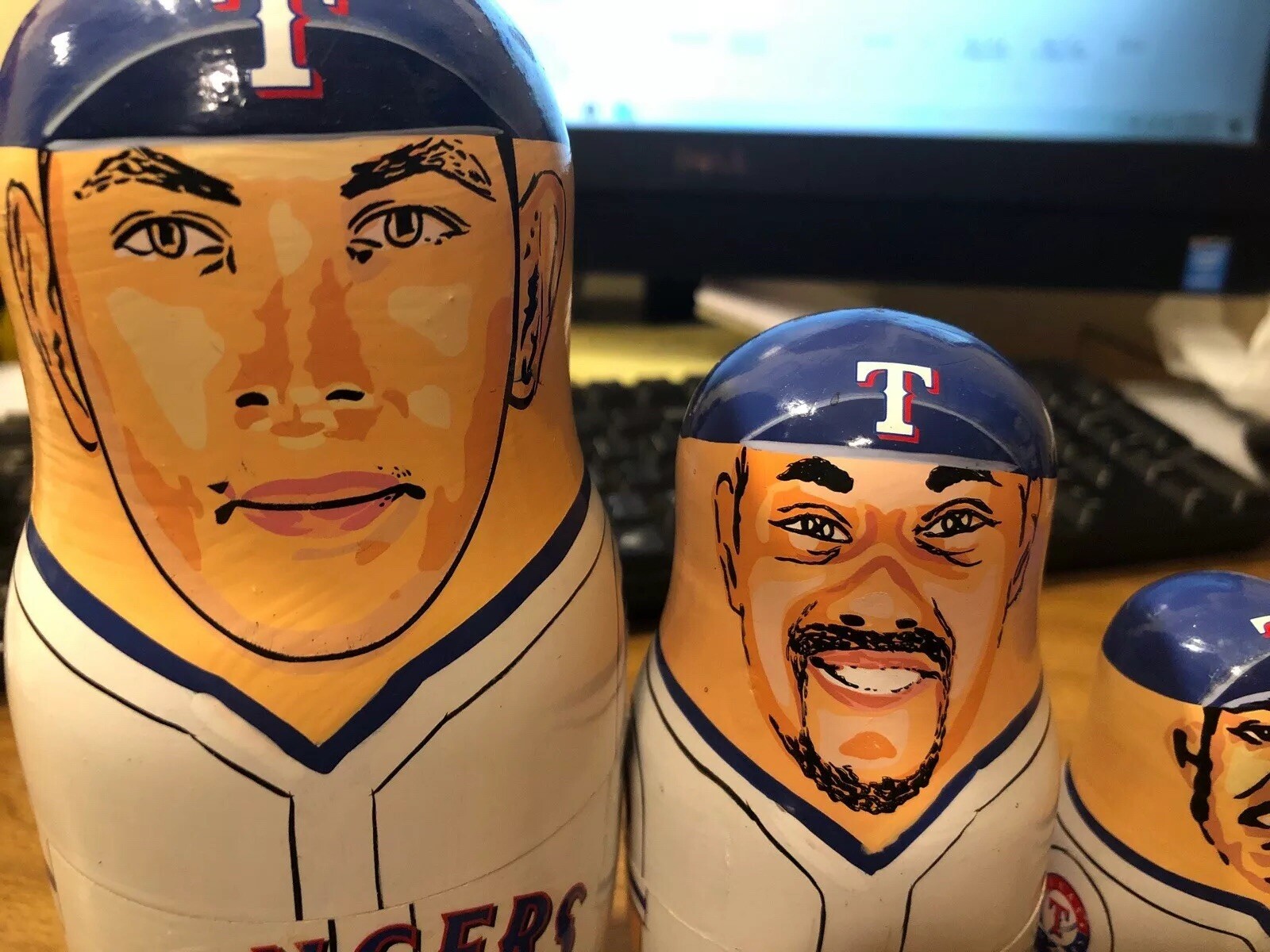 Texas Rangers Rodriguez, Gonzales, Pamero- nesting dolls ALBERTSON'S | eBay
