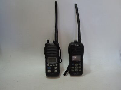 ICOM IC-M34 IC-M34A Floating Submersible VHF Marine Radio Untested For ...