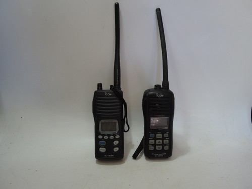 ICOM IC-M34 IC-M34A Floating Submersible VHF Marine Radio Untested For ...