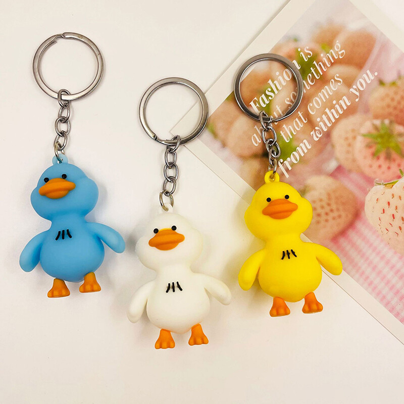 Little Yellow Duck Keychain Pendant Backpack Duck Car Keychain Backpack ...