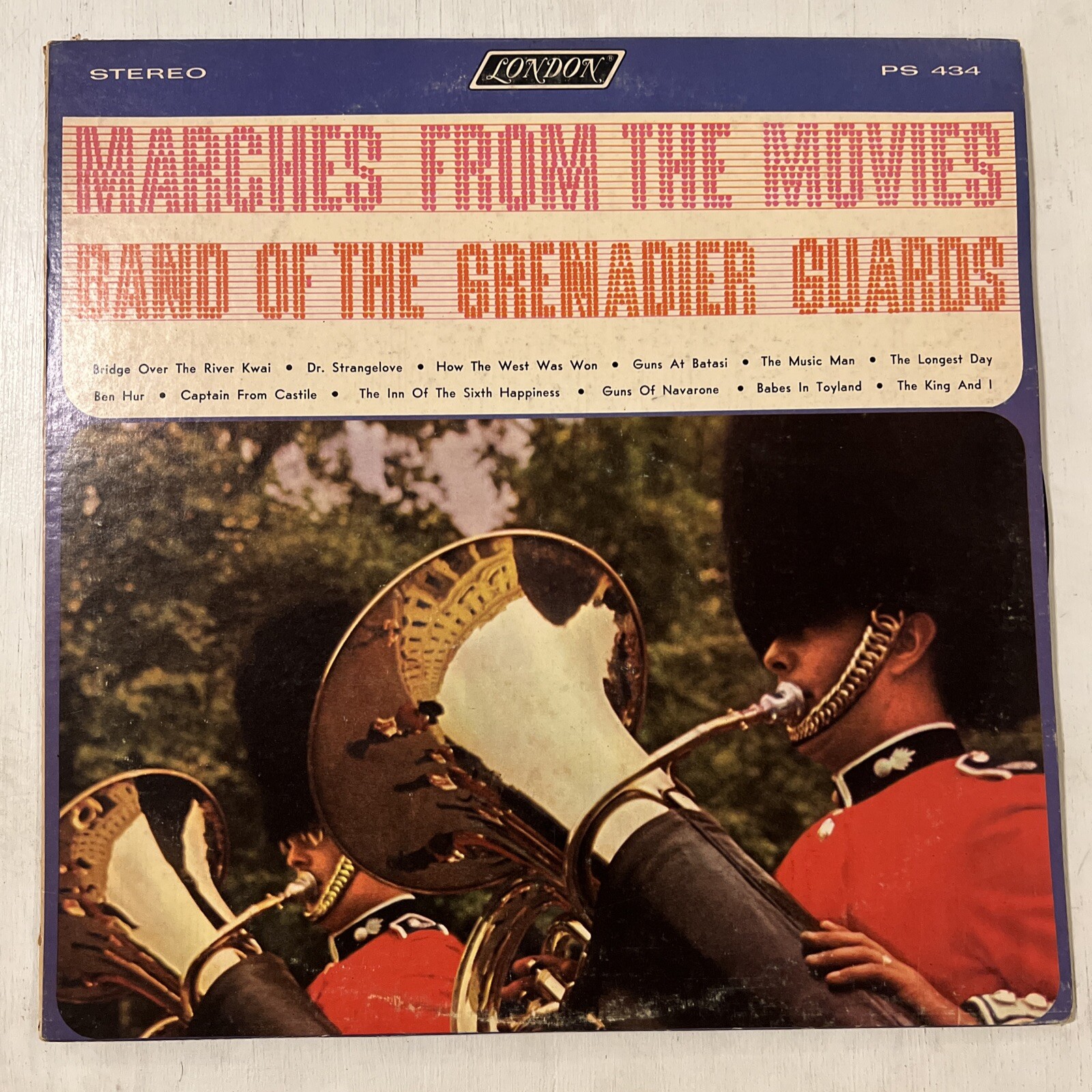 BAND OF THE GRENADIER GUARDS, MARCHES FROM THE MOVIES London LP PS 434 VG+ | eBay