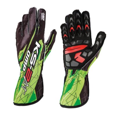 OMP Racing Karting Racing Gloves KS-2 ART green - size S | eBay