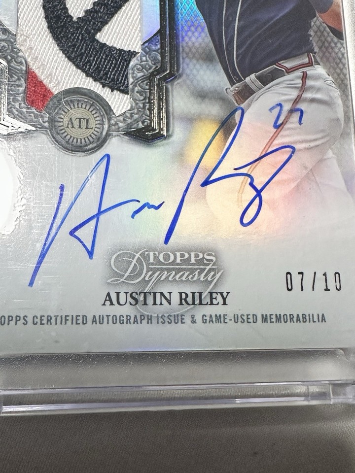 2023 Topps Dynasty Austin Riley Autograph Game Used Relic 7/10 | eBay
