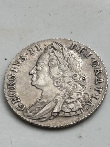 1747 George II Early Milled Silver Shilling | eBay UK