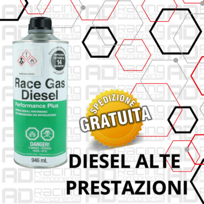 additivo alte prestazioni DIESEL gasolio aumento cetani RACE GAS auto ...
